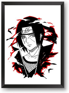 ANIME POSTER FRAME - NARUTO ITACHI UCHIHA- Black Framed Wall Poster For ...