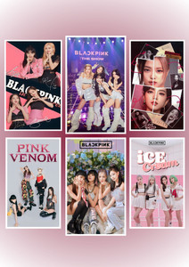 BLACKPINK Poster Collection - Set of 6 A3 Size 300 GSM Paper | Iconic ...