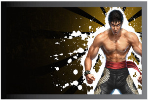 Tekken Game Frame Poster For Room Synthetic Wood Gloss Lamination F5 ...