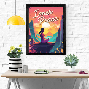 Motivational Quotes Frame Wall Posters|Inner peace & strength Wall ...