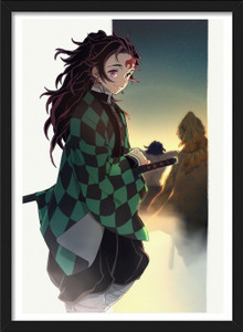 Tanjiro Zenitsu Inosuke | Demon Slayer Framed Poster | Anime Framed ...