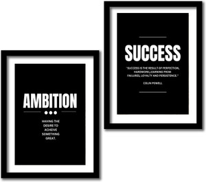 Ambition and Success Paper Print - Quotes & Motivation posters in India ...