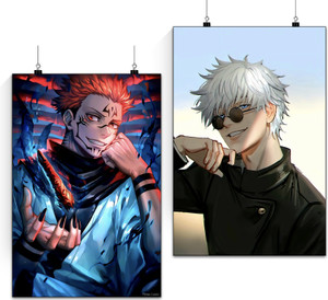 Set of 2 jujutsu kaisen wall poster | jujutsu kaisen Gojo Goggles And ...