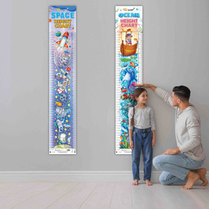 OCEAN HEIGHT CHART and SPACE HEIGHT CHART |Combo of 2 chart |"Reach for ...