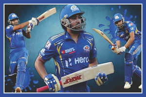 ROHIT SHARMA Multi Color Waterproof Vinyl Sticker Multicolor Wall ...