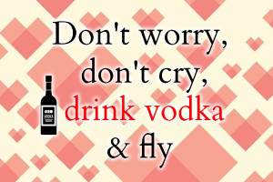 Poster Vodka Quote Dont' Worry Drink Vodka (Large Print, 36x24 Inches ...