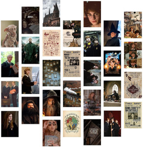 Paper Harry Potter Wall Art Posters, Bohemian, Printed, 10L x 15W cm ...