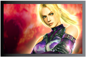 Tekken Game Frame Poster For Room Synthetic Wood Gloss Lamination F24 ...