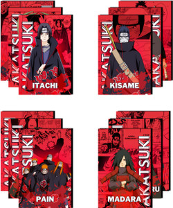 Naruto Anime Wall Poster Kit Of 12 Posters- Akatsuki 300GSM Wall ...