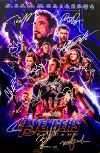 Avengers Endgame Cast signature poster print in A3 Paper Print - Movies ...