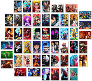Anime Manga Posters Collage Kit for Wall Decor set of 50 Pieces.d4 ...