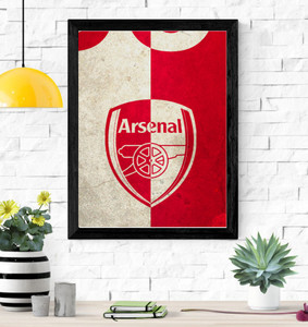 Arsenal FC Team Logo Framed Poster Paper Print - Sports posters in ...