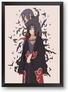 ANIME POSTER FRAME - NARUTO ITACHI UCHIHA - Black Framed Wall Poster ...