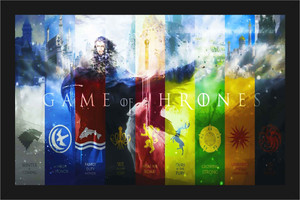 Game of Thrones GOT Poster with A4 Size Frame F-719 Paper Print ...