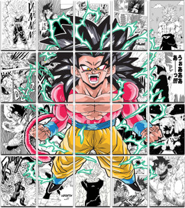 set of 20 goku poster super saiyan 4 wall poster anime manga kit - Size ...