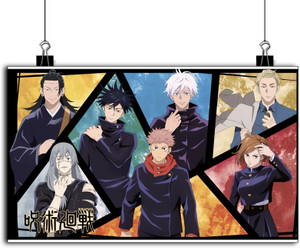 Suguru, Gojo,Nanami,Geto and fushigiro Group Poster | Jujutsu Kaisen ...