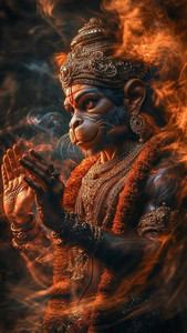 Hanuman Ji Poster for Pooja & Home Decoration Paper Print - Decorative ...