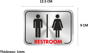 Restroom Sign 3D Poster - Maps posters in India - Buy art, film, design ...