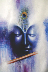 Lord Krishna Painting Poster for Room Decoration (300GSM Thick Paper ...