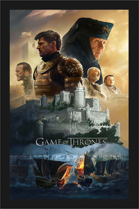 Game of Thrones GOT Poster with A4 Size Frame F-705 Paper Print ...