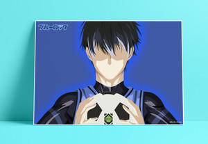 YAA - Blue Lock : Isagi Yoichi Illustrated Design Anime Series Poster ...