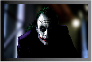 Joker Frame Poster For Room Synthetic Wood Gloss Lamination F181 Paper ...