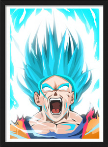Goku Ssj Blue | Dragon Ball Z / Super Anime Frames Poster Paper Print ...
