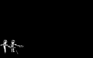 doctor 10 and doctor 11 in pulp fiction pose man holding pistol ...