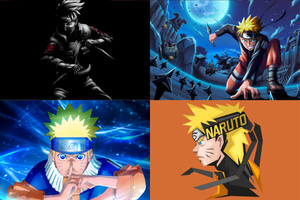 Naruto 4 Poster Combo|Naruto Uzumaki,Sasuke Uchiha,Kakashi Hatake ...