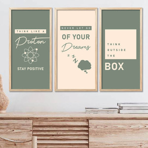 Motivation Framed Poster For Living Room | Quotes Wall Poster With ...