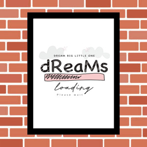 Dreams Wall Poster for Office Room and Home decor 300GSM Thick Paper ...