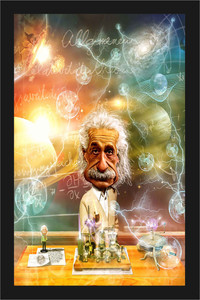 Albert Einstein Motivational Poster with A4 Frame F-108 Paper Print ...