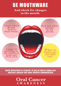 Poster Oral Cancer sl-9996 (Large Poster, 36x24 Inch, Banner Media ...