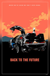 Back To The Future Delorean Note Time Machine Car Time Cars Matte ...