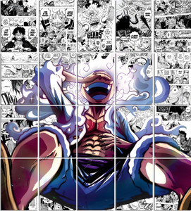 Luffy Manga Collage Poster Set - Set of 20, 210 mm x 297 mm, Premium ...