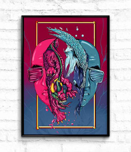 Aalavandhan Good Vs Evil Poster Photographic Paper - Movies posters in ...