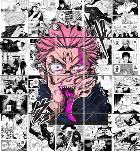 Set of 20 sukuna wall poster | jujutsu kaisen manga wall collage kit ...