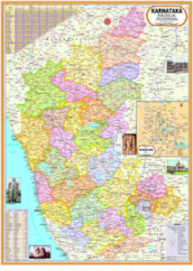 Karnataka Map| Karnataka Road, Travel & Political Map | District ...