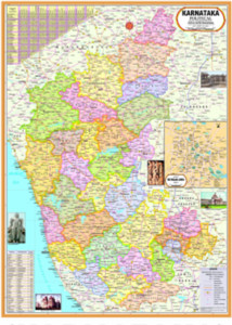 Karnataka Map by Editone International | Karnataka Road, Travel ...