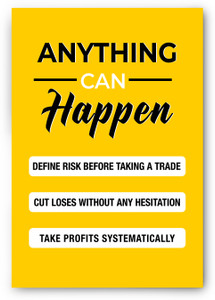 Stock Market Poster Wall Frame, Trading Motivational Quotes Wall Frame ...