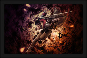 Devil May Cry DMC Game Poster with A4 Size Frame F-266 Paper Print ...