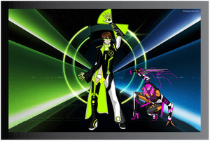 Ben 10 Poster with Frame Gloss Lamination M6 Paper Print - Animation ...