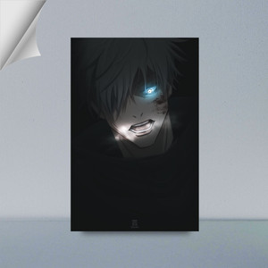 VIRGIN ARTS | SATORU GOJO SIX EYE DARK DIGITAL ART 7 | JUJUTSU KAISEN ...