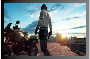 Pubg Game Frame Poster For Room Synthetic Wood Gloss Lamination F77 ...