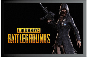 Pubg Game Frame Poster For Room Synthetic Wood Gloss Lamination F49 ...