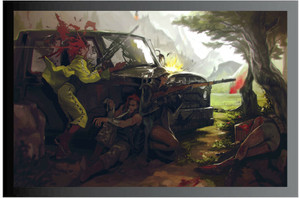 Pubg Game Frame Poster For Room Synthetic Wood Gloss Lamination F93 ...