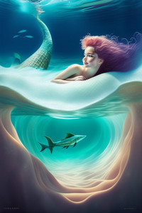 Mermaid Poster for Room Wall Decoration, Size - 12 X 18 inches || VE EB ...