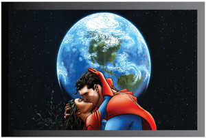 Superman Frame Poster For Room Synthetic Wood Gloss Lamination F1 Paper ...