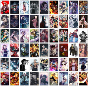 Pack of 54 Demon Slayer: Kimetsu no Yaiba Anime Aesthetic Wall Collage ...