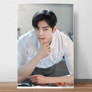 Cha Eun Woo Singer Actor Poster 12 X 18 Inch (Multicolor) C-3 Paper ...